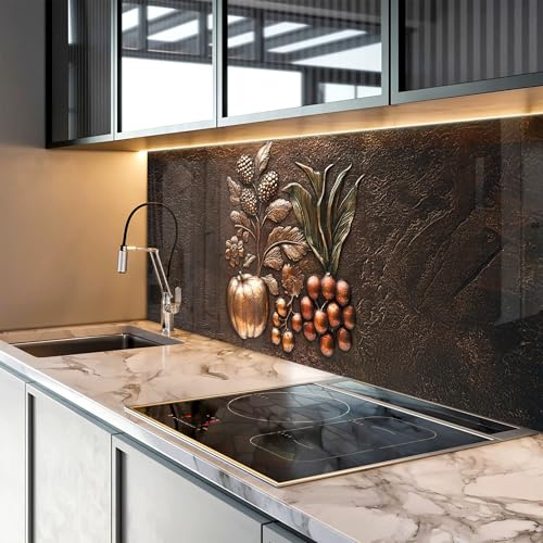Myphotostation 76x38cm Bronze Fruit & Botanical Glass | FindTheDeal